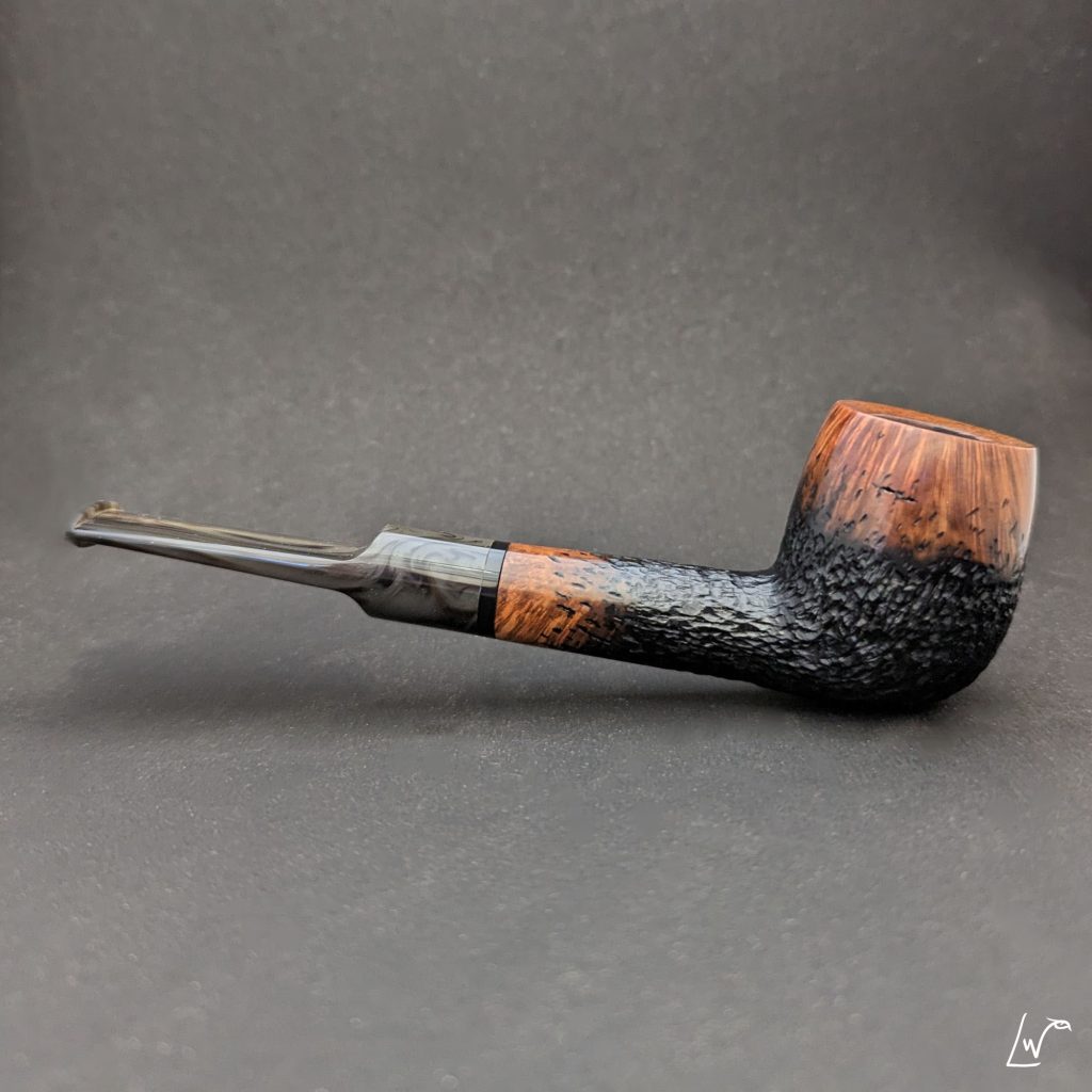 Buy Experimental Fade Rusticated Billiard Tobacco Smoking Pipe